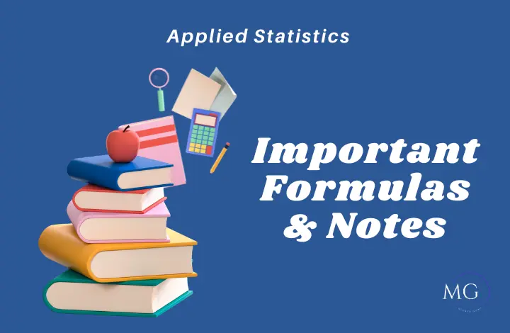 Applied Statistics Important Formulas | MightyGuru.in