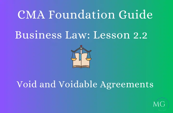 Void And Voidable Agreements Cma Foundation
